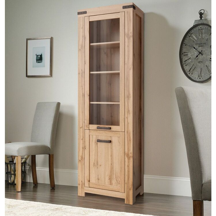 Витрина Tempo Kondela Moratiz 1D1W (Wotan Oak) купить в Кишиневе, Молдове | SMADSHOP.MD