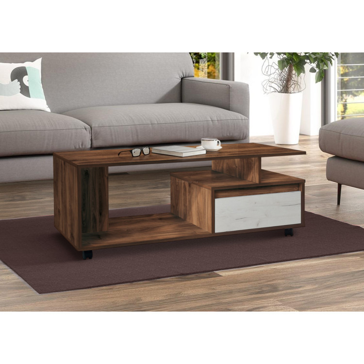 Masa pentru reviste Modern Komfi STJ 120cm (Brandy Castello Oak/Craft ...
