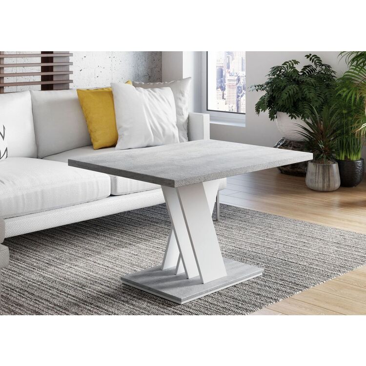 Masa pentru reviste Prospero Masiv Mini (White/Stone)