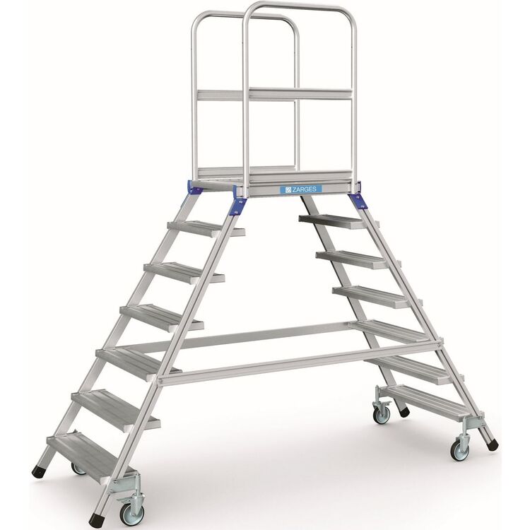 Scara cu platforma Zarges Double 7