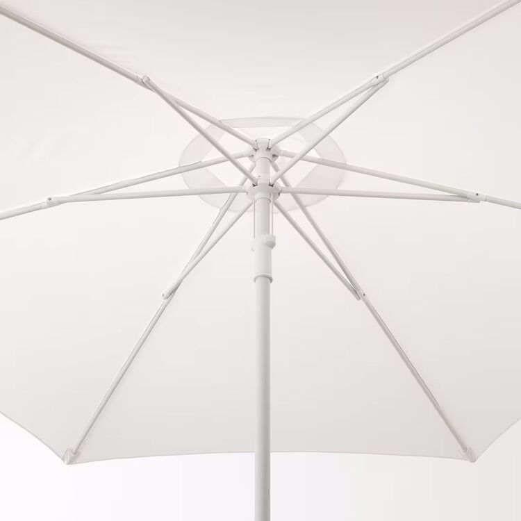 Umbrela de soare Ikea Hogon/Huvon 270cm cu suport (Alb/Gri Inchis ...