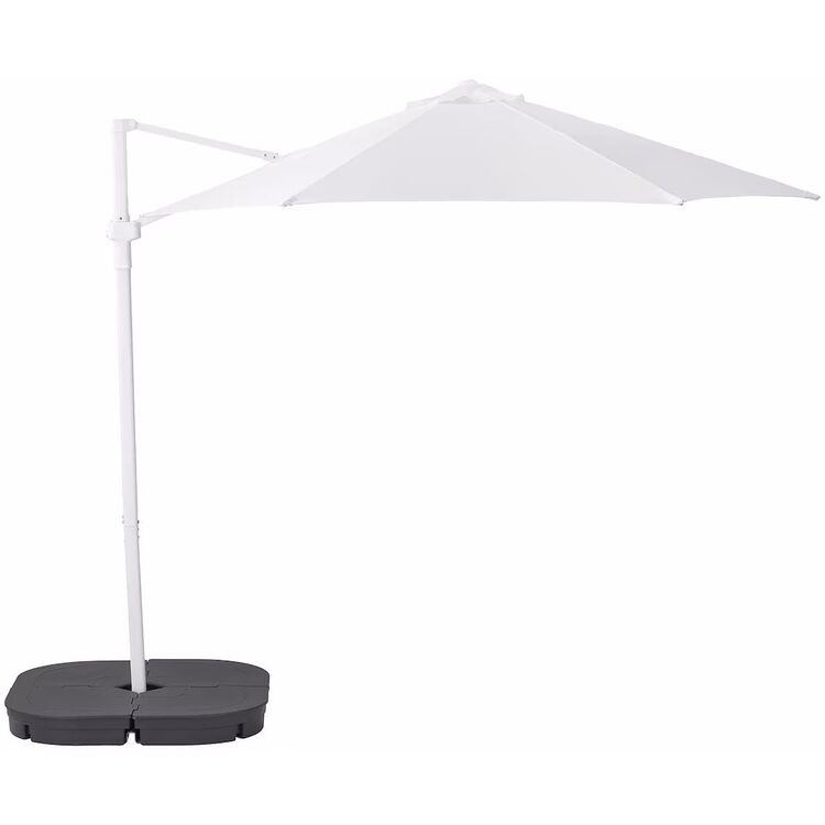 Зонт от солнца Ikea Hogon/Svarto 270см подвесной/с подставкой (Белый ...