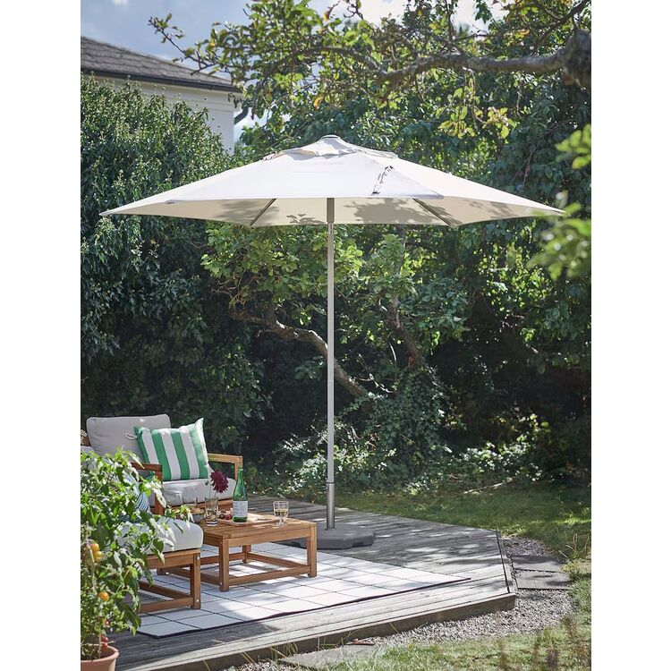 Umbrela de soare Ikea Joggeso/Huvon 300cm cu suport (Gri Deschis/Bej ...