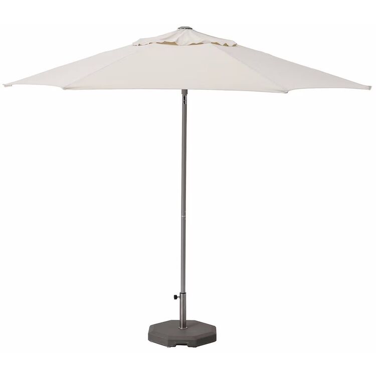 Umbrela de soare Ikea Joggeso/Huvon 300cm cu suport (Gri Deschis/Bej ...