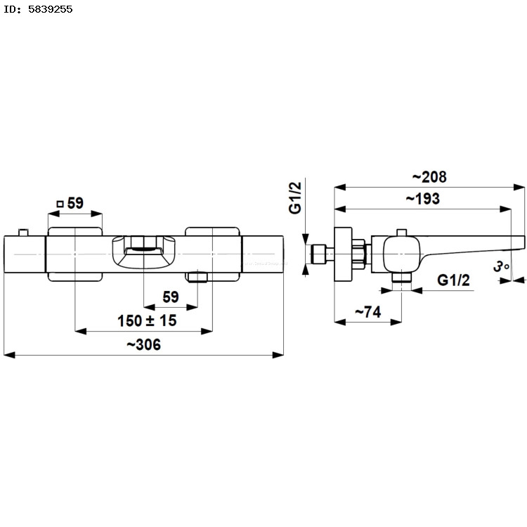Baterie pentru cada si dus KFA Armatura Malaga 5754-010-00 (Chrome) cumpără în Chișinău, Moldova ...