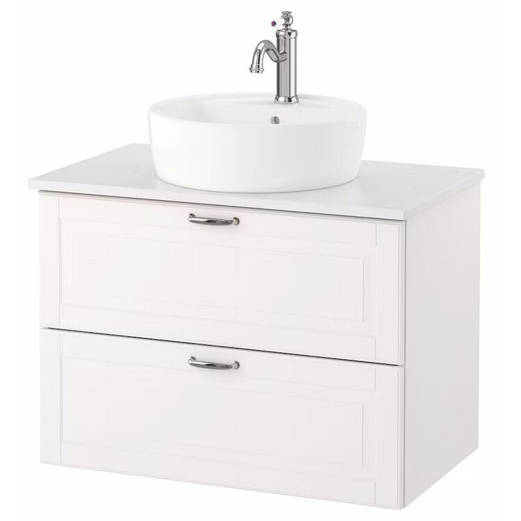 Set dulap cu lavoar Ikea Godmorgon/Tolken/Tornviken lavoar 45cm/baterie ...
