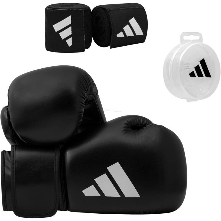Set pentru box Adidas ADIBPKIT07 12OZ (Black/White) cumpără în Chișinău ...