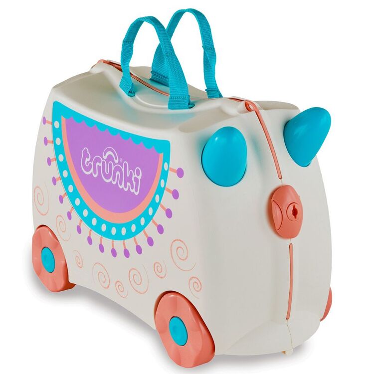 Valiza pentru copii Trunki Lama Lola Tru-0356 (Beige/Blue) cumpără în ...