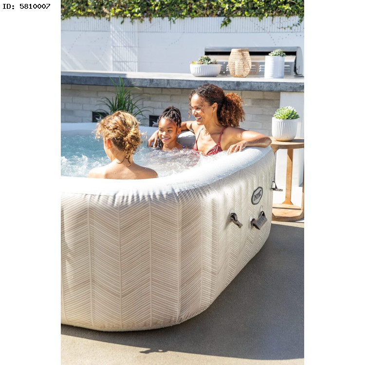 Jacuzzi SPA Intex Chevron Deluxe Square Bubble 28472 (Beige) cumpără în ...