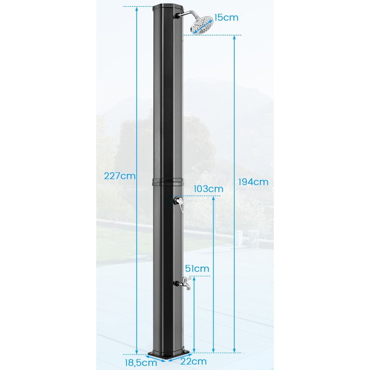 Dus solar Costway NP12032HS (Black) cumpără în Chișinău, Moldova ...