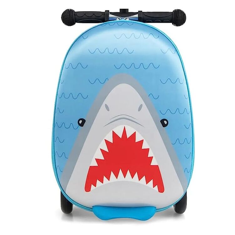 Trotineta valiza pentru copii 2in1 Costway TS10055BL (Blue)