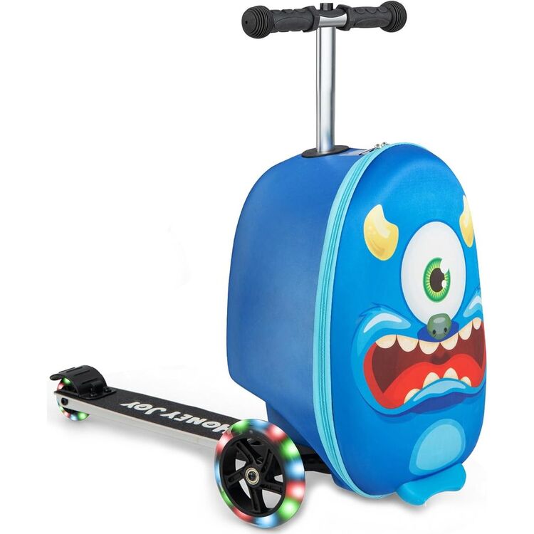 Trotineta valiza pentru copii 2in1 Costway TS10055NY (Blue)