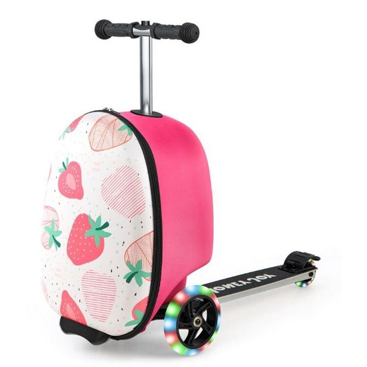 Trotineta valiza pentru copii 2in1 Costway TS10055PI (Pink) cumpără în ...