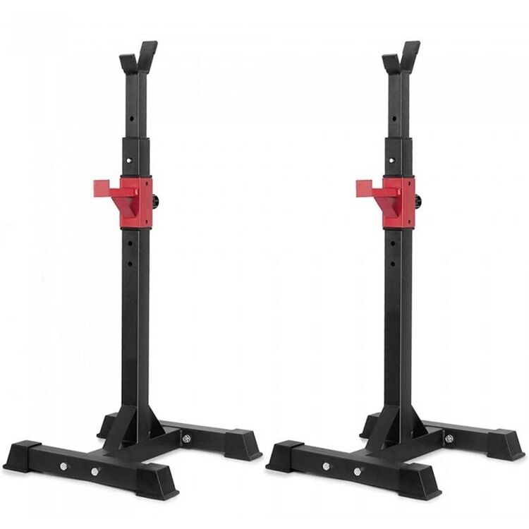 Комплект стоек для олимпийской штанги Hiperlion Squat (Black/Red ...