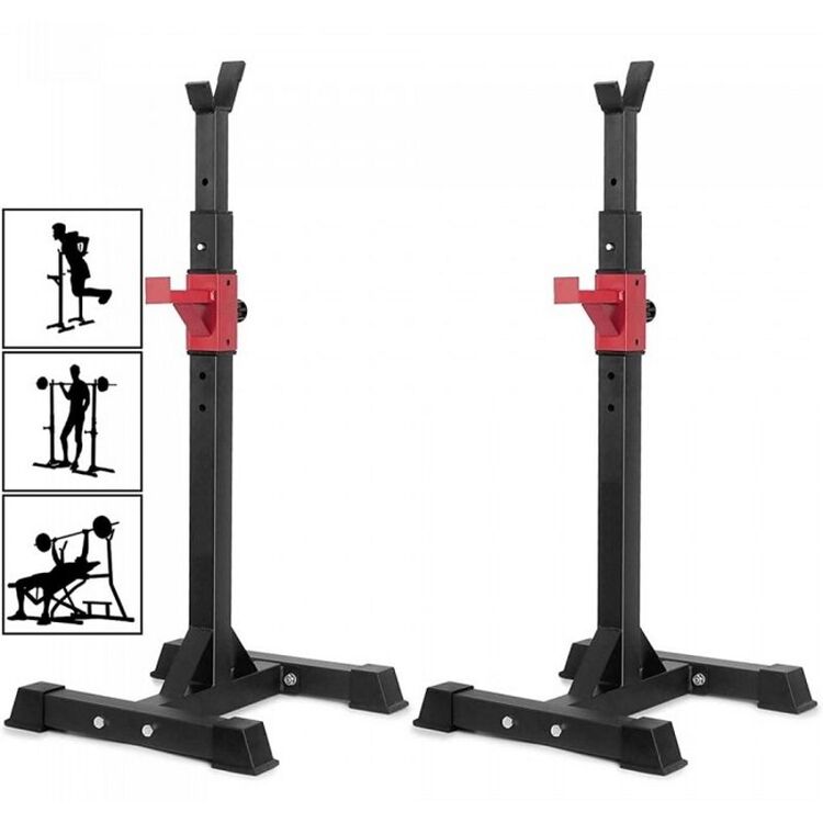 Комплект стоек для олимпийской штанги Hiperlion Squat (Black/Red ...
