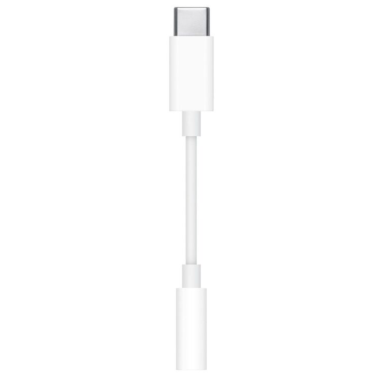 Адаптер USB Type-C to 3.5 mm Headphone Jack Apple A2155 (White) купить ...