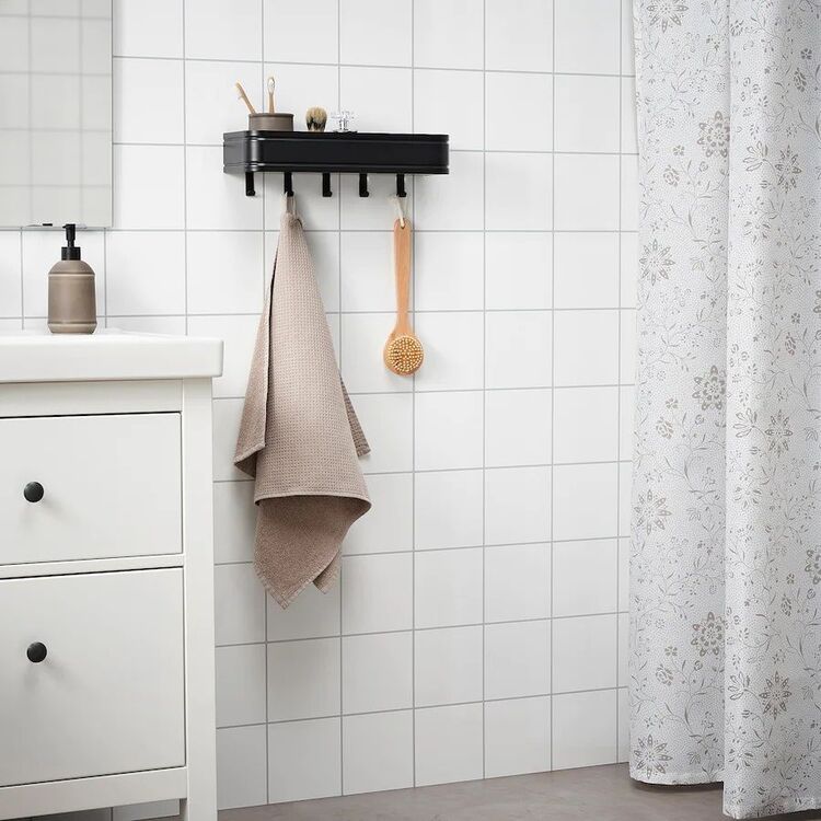 Cuier cu polita Ikea Lillasjon 5 carlige (Negru) cumpără în Chișinău ...