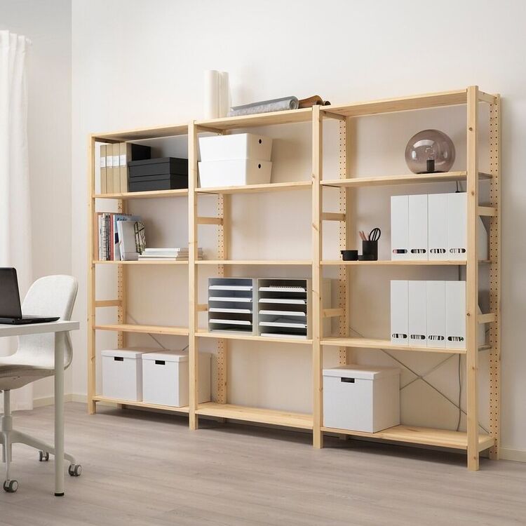 Система хранения Ikea Ivar 3 секции/полки 259x30x179 (Сосна) купить в ...